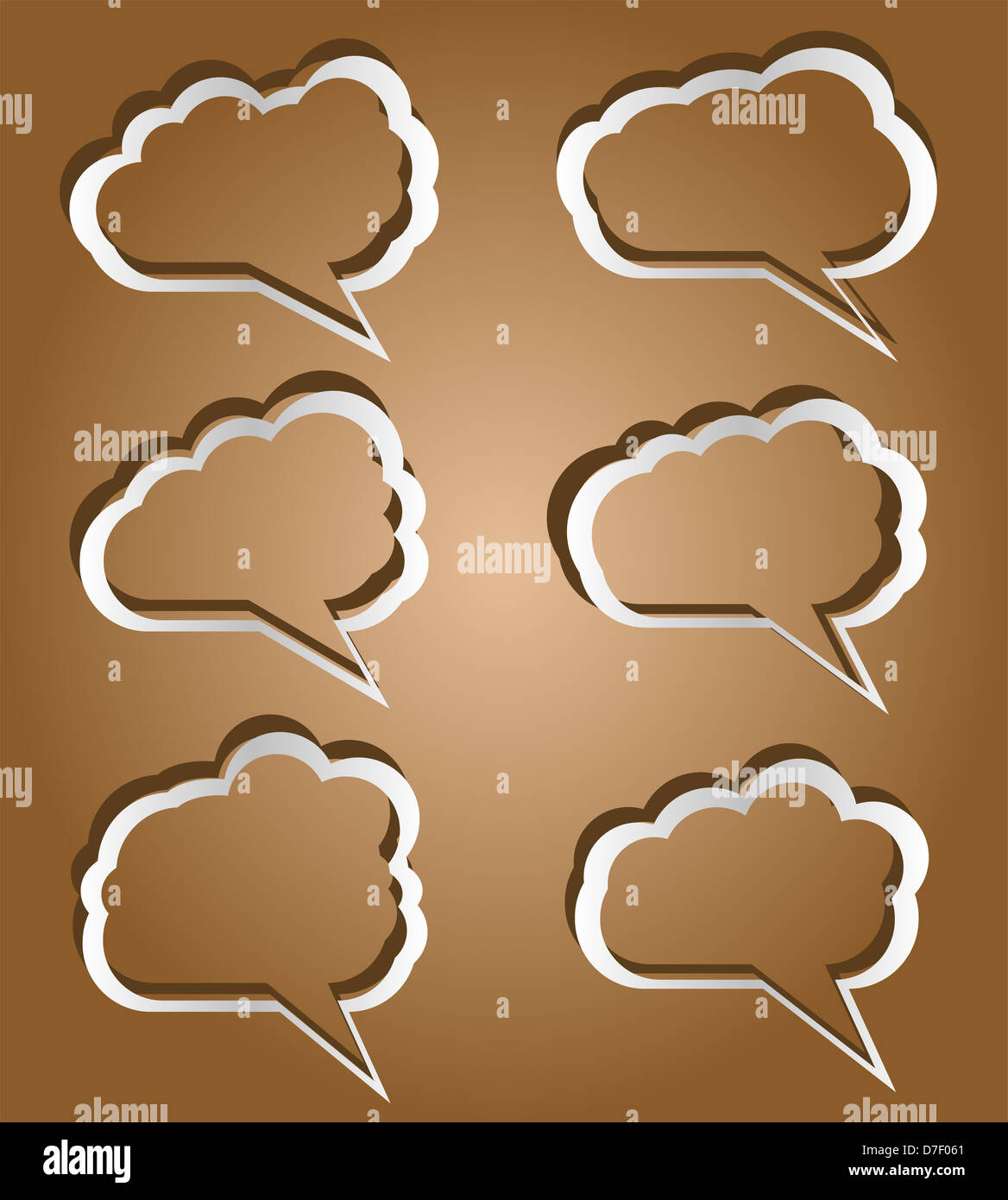 Speech bubbles set Stock Photo - Alamy