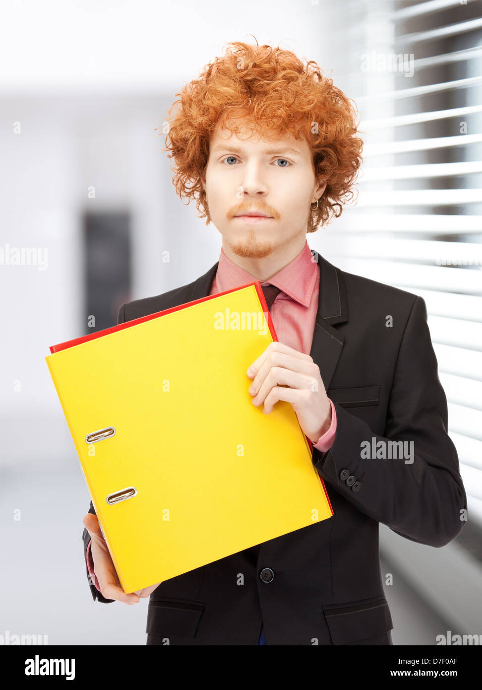 man with folders Stock Photo - Alamy