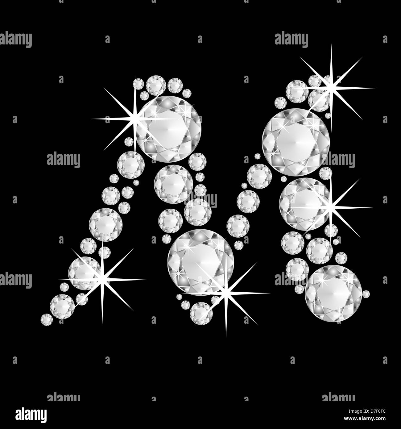Diamonds set Black and White Stock Photos & Images - Alamy