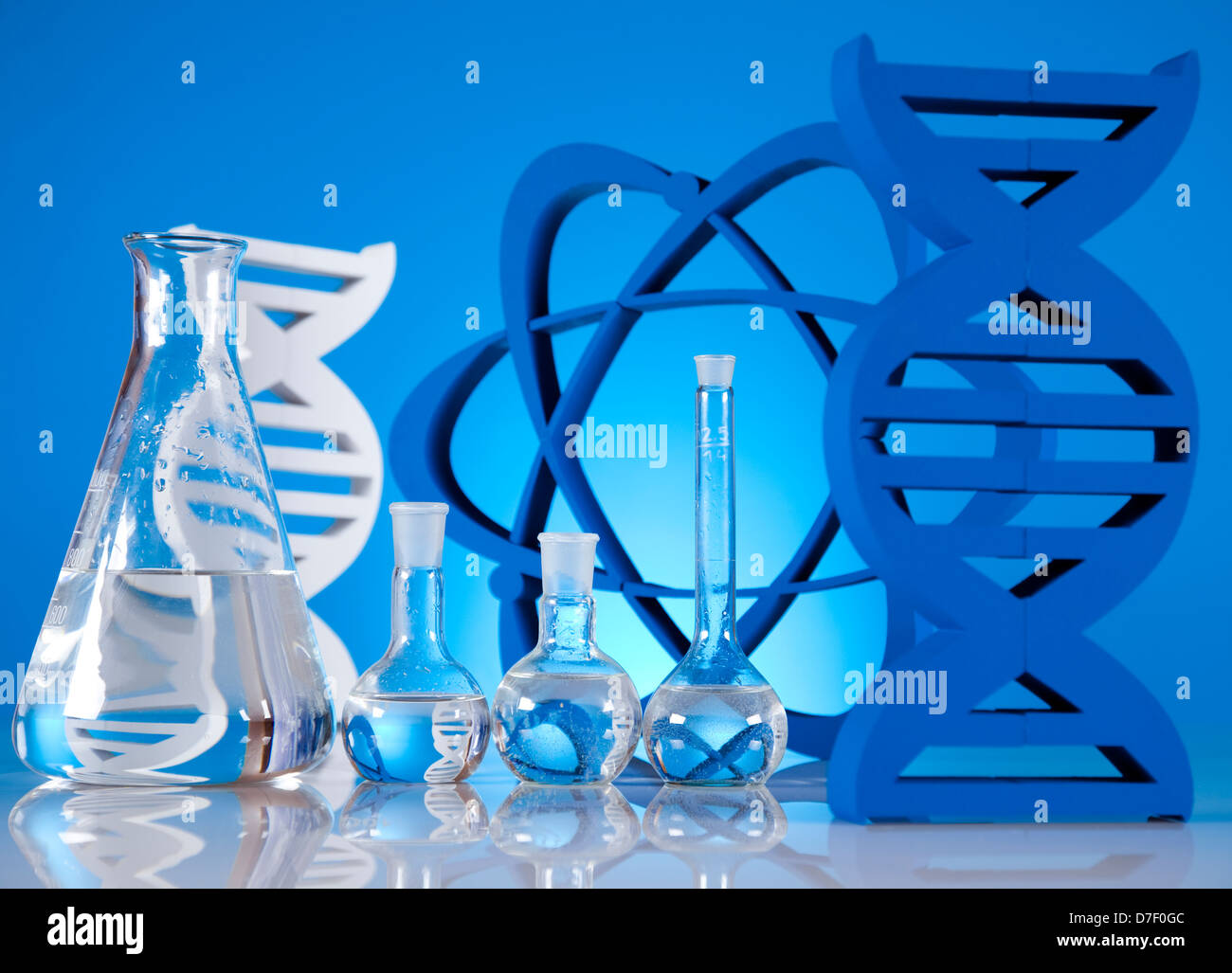 Laboratory glass, Chemistry science formula Stock Photo - Alamy