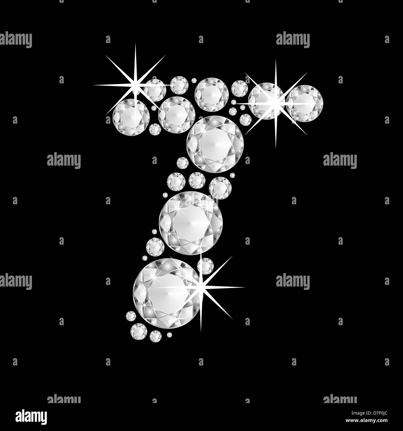 Luxury jewelry alphabet diamonds Stock Photo - Alamy