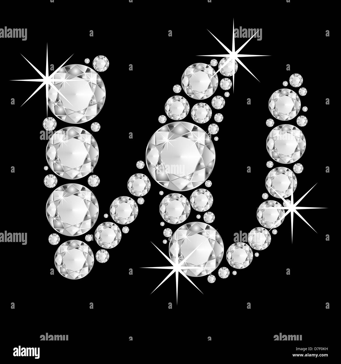 Luxury jewelry alphabet diamonds Stock Photo - Alamy