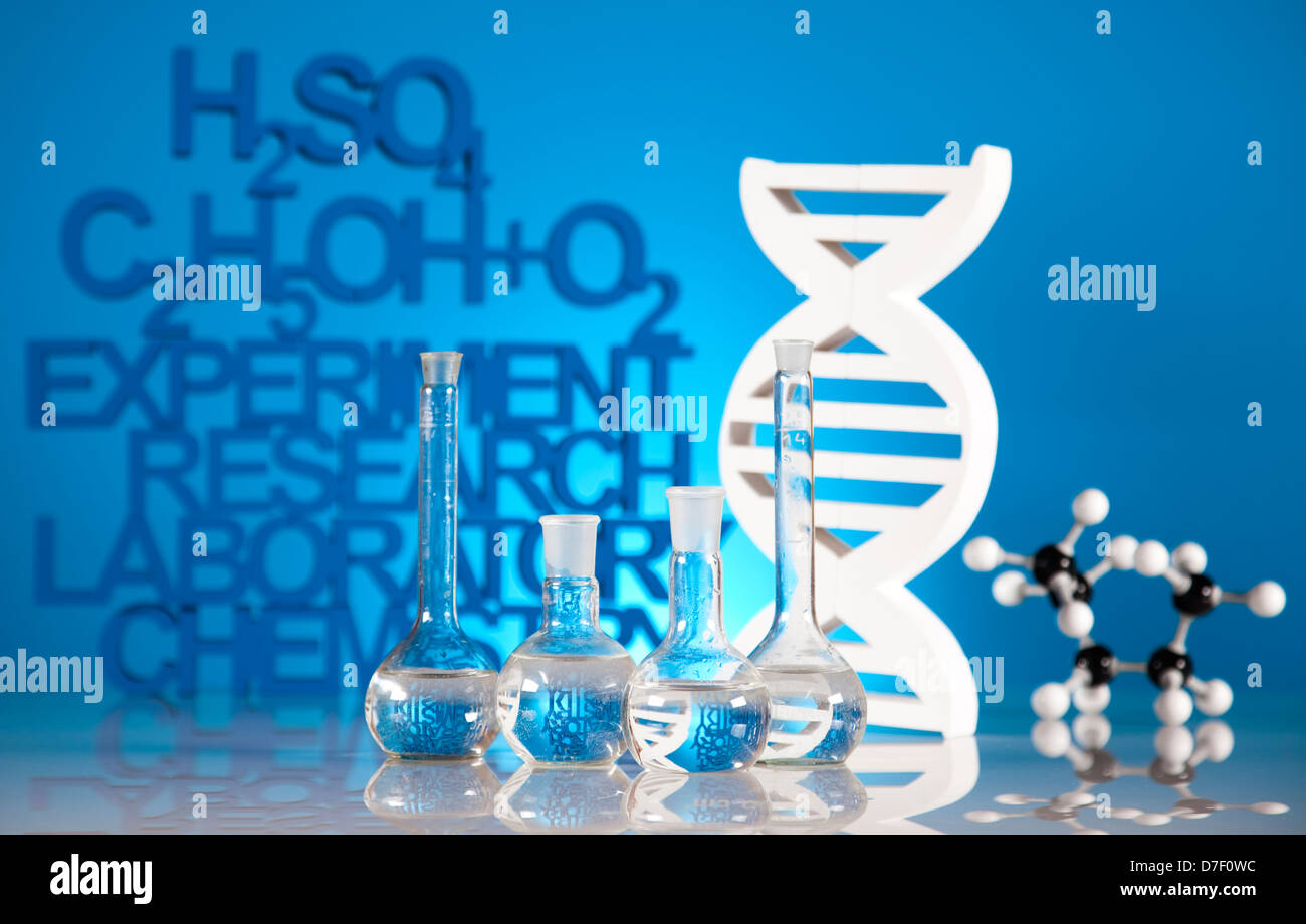 DNA molecules, Chemistry formula background Stock Photo - Alamy