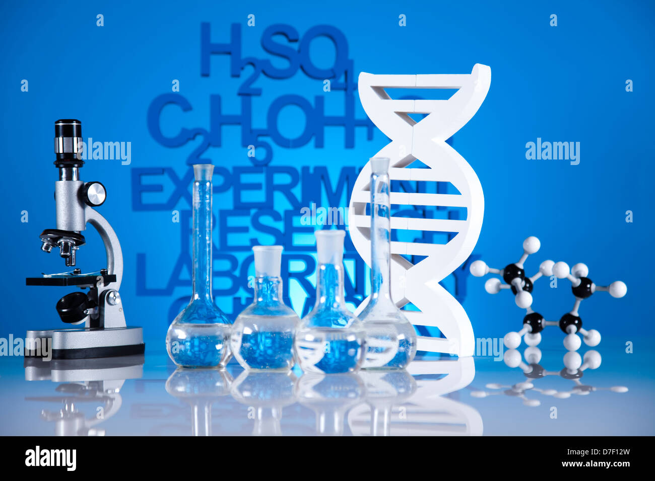 DNA molecules, Chemistry formula background Stock Photo - Alamy