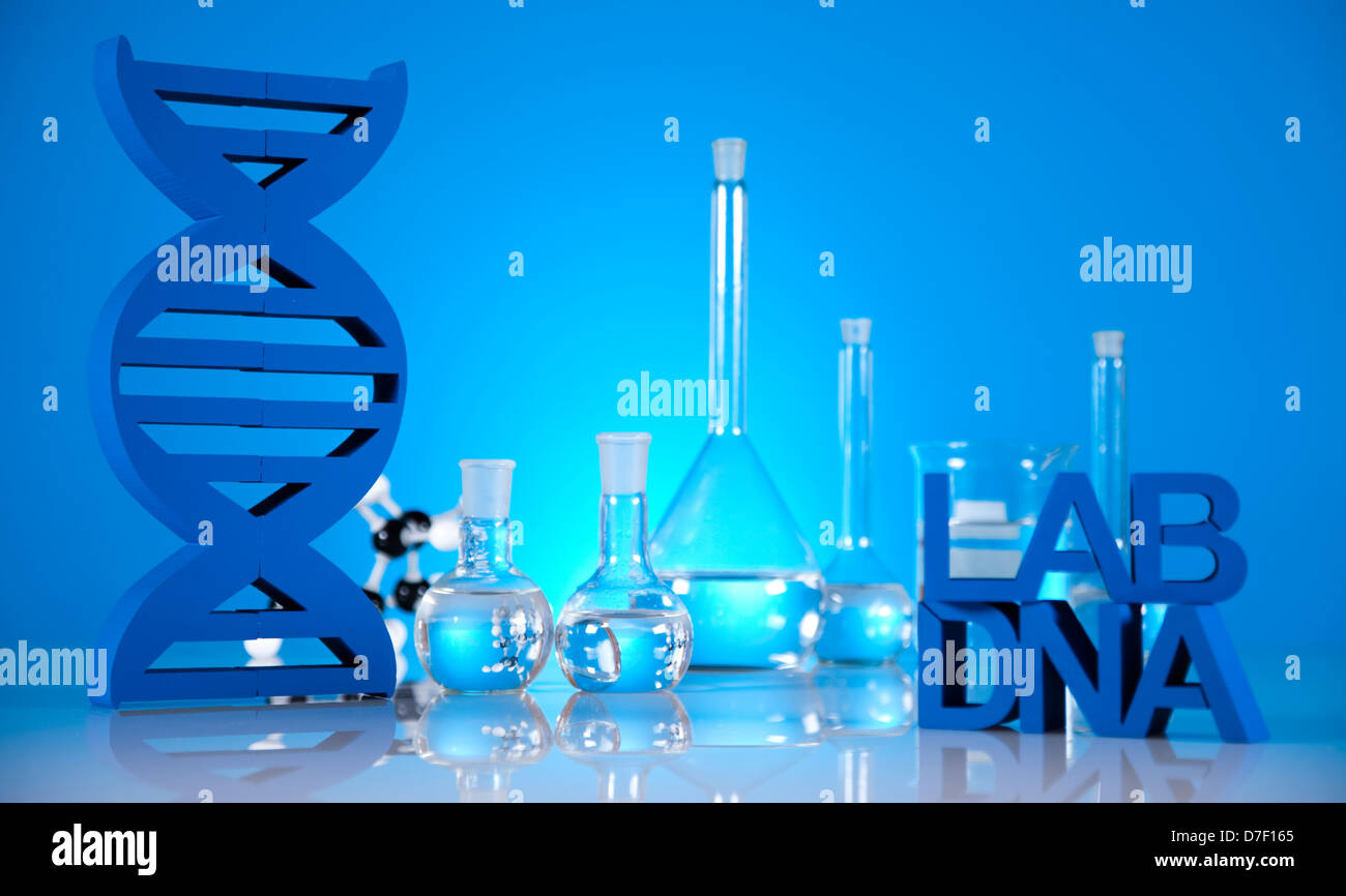 Laboratory glass, Chemistry science formula Stock Photo - Alamy