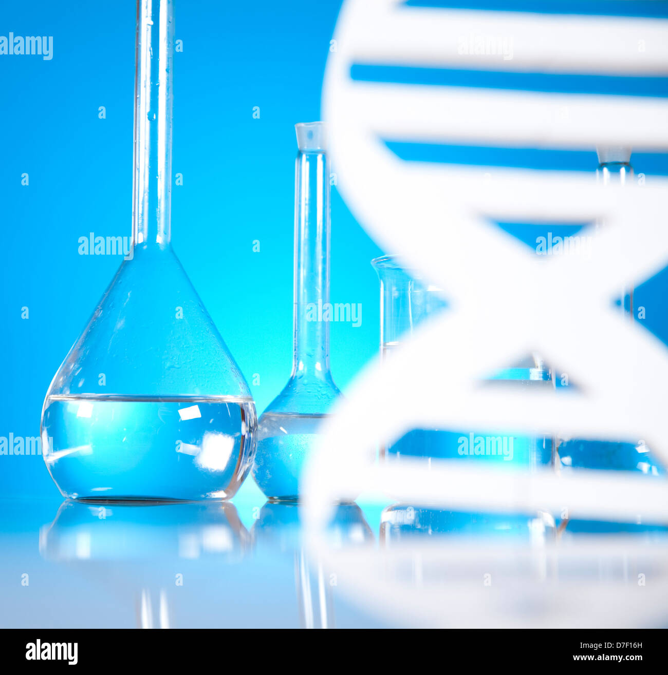 Laboratory glass, Chemistry science formula Stock Photo - Alamy