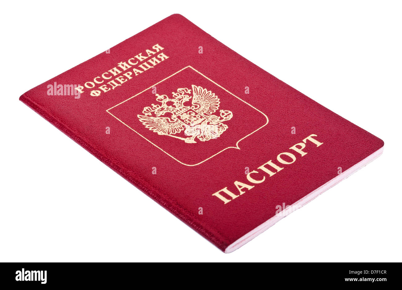 A Russian passport Isolated on white background Stock Photo - Alamy