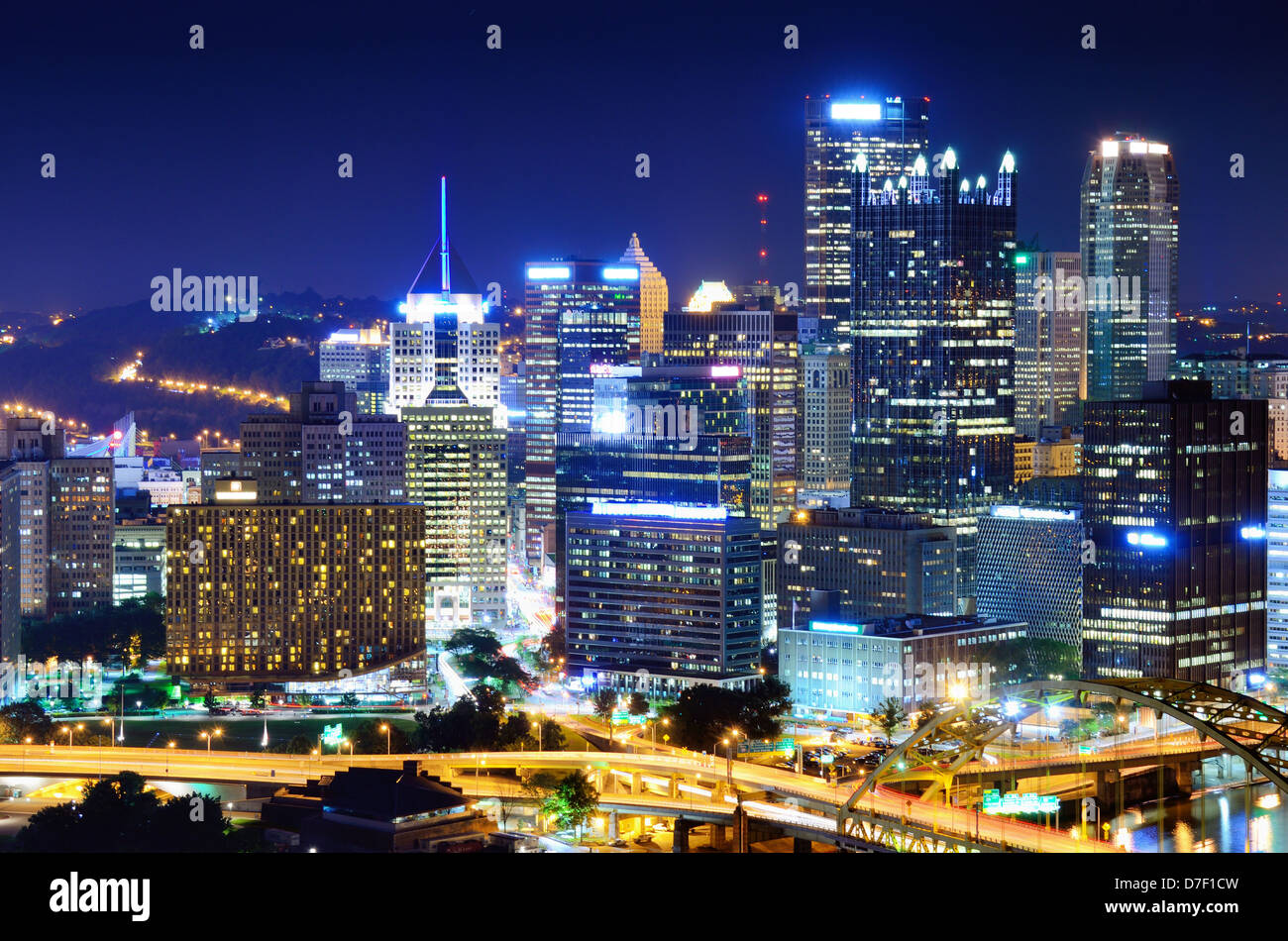 A Pittsburgh, Pennsylvania, USA cityscape Stock Photo - Alamy