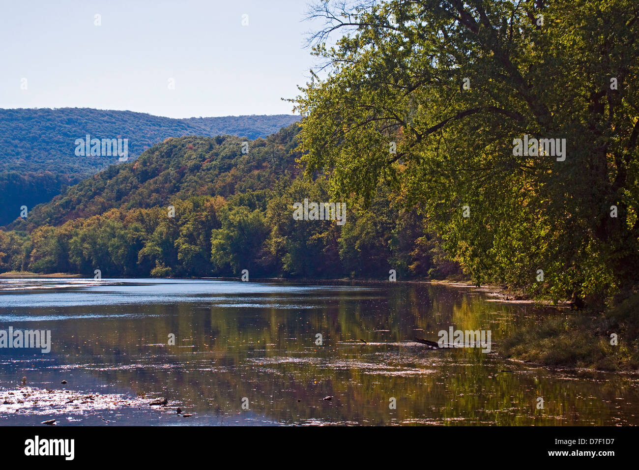 South Branch Potomac River near Fifteen Mile Creek Aqueduct Stock Photo ...