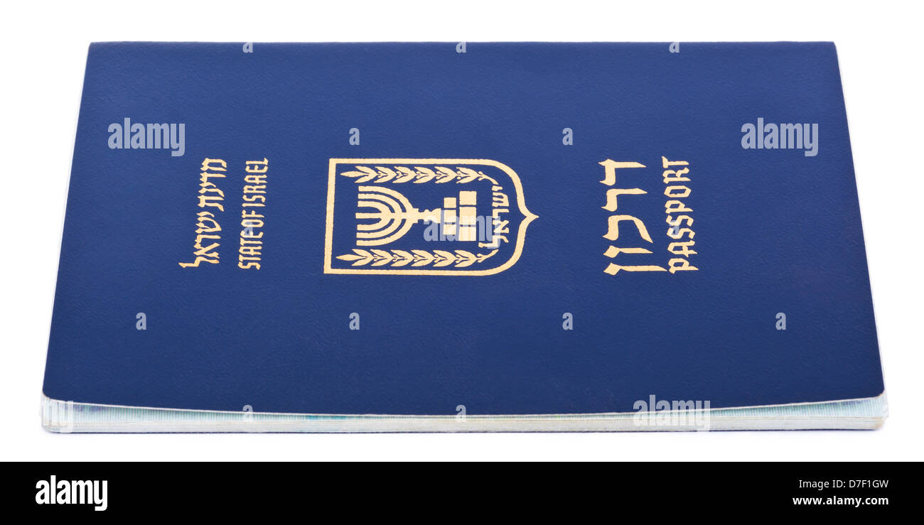 Israeli passport isolated on white background Stock Photo - Alamy