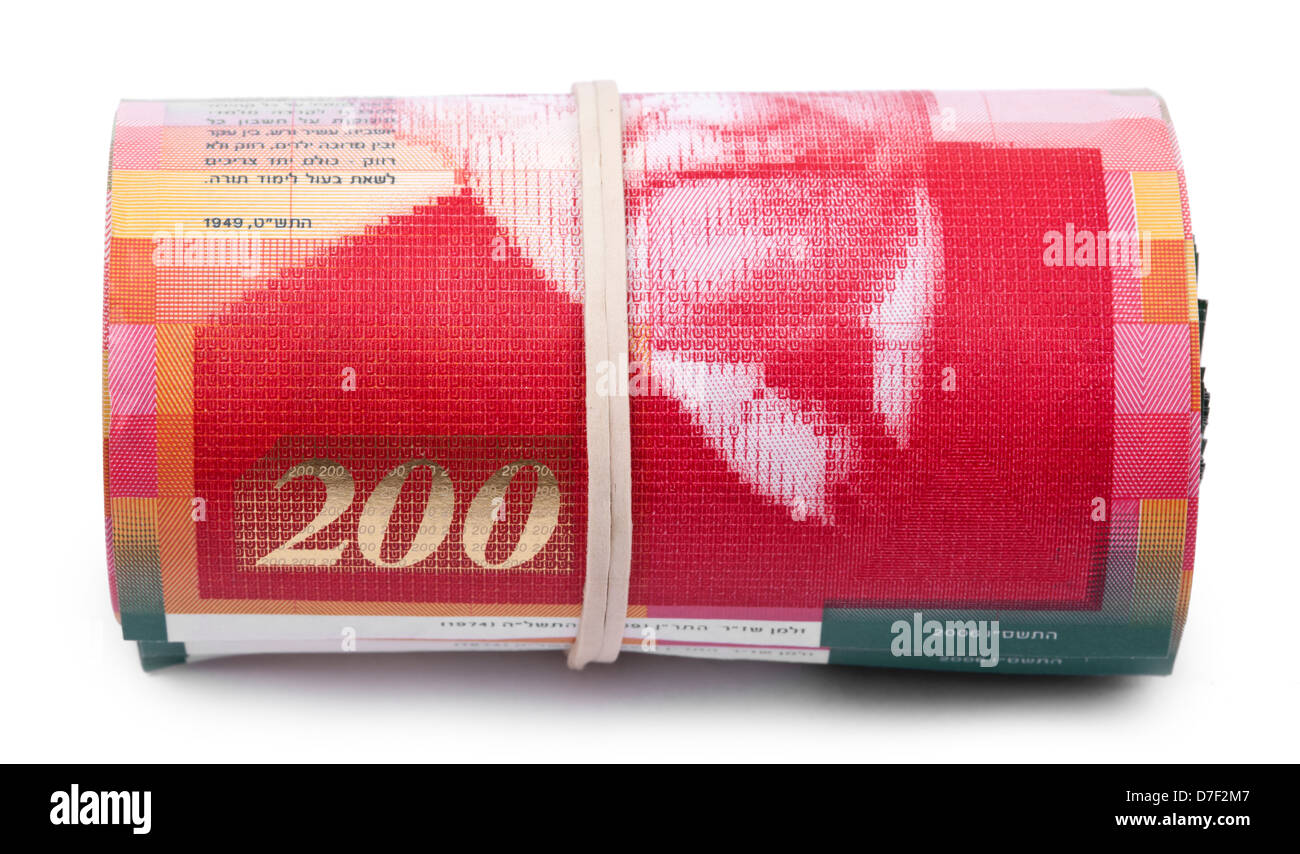 200 nis bill note hi-res stock photography and images - Alamy