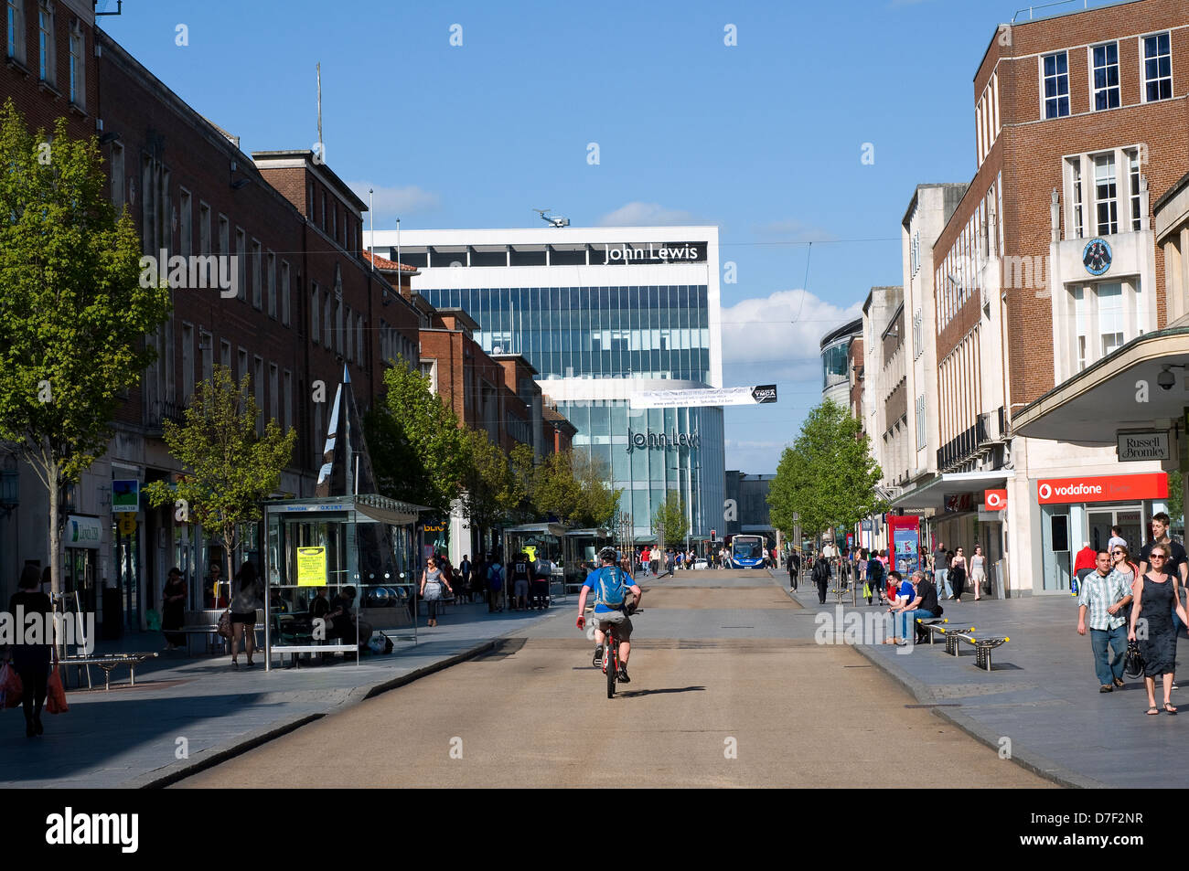 Exeter High street Stock Photo - Alamy