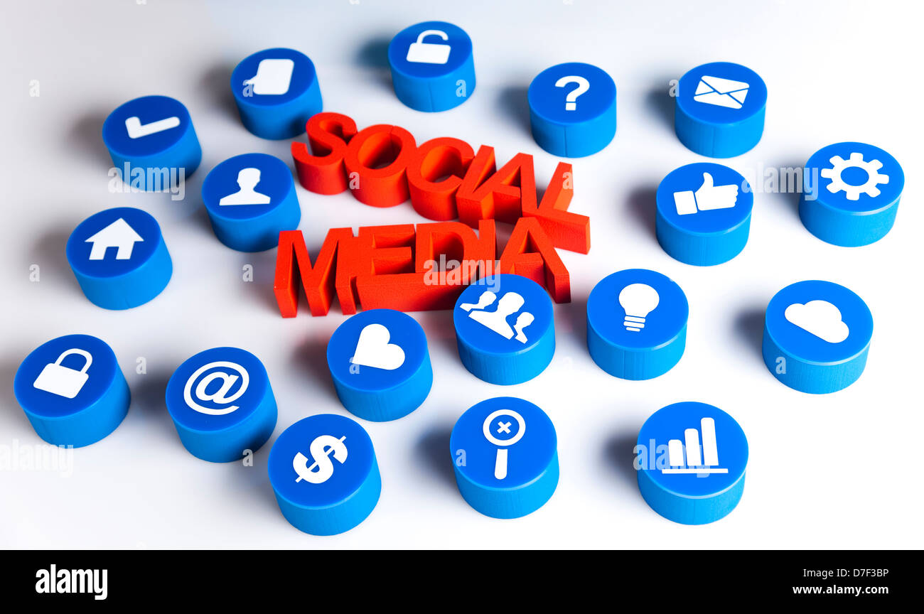Social media background Stock Photo - Alamy