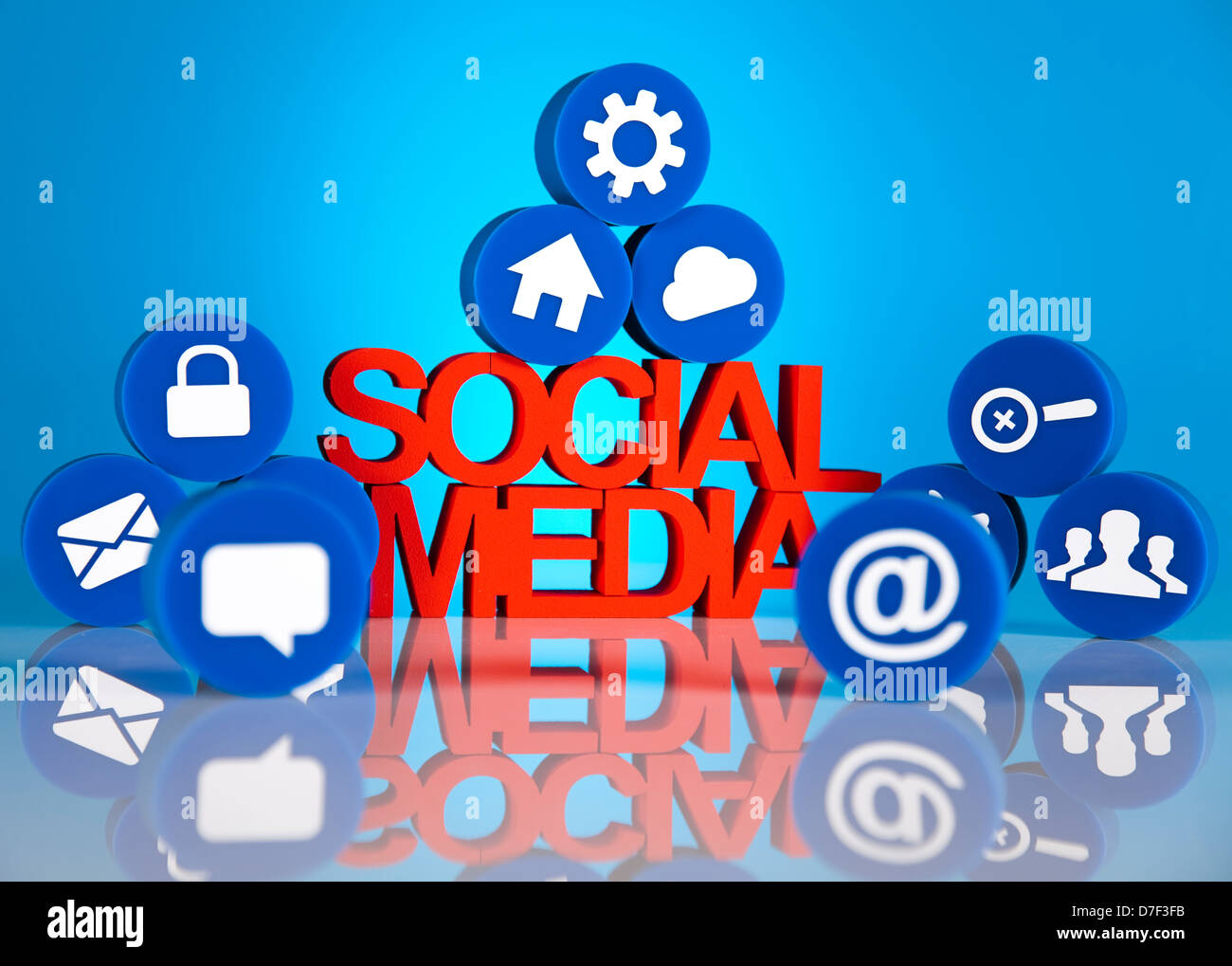 Social media network icons Stock Photo - Alamy
