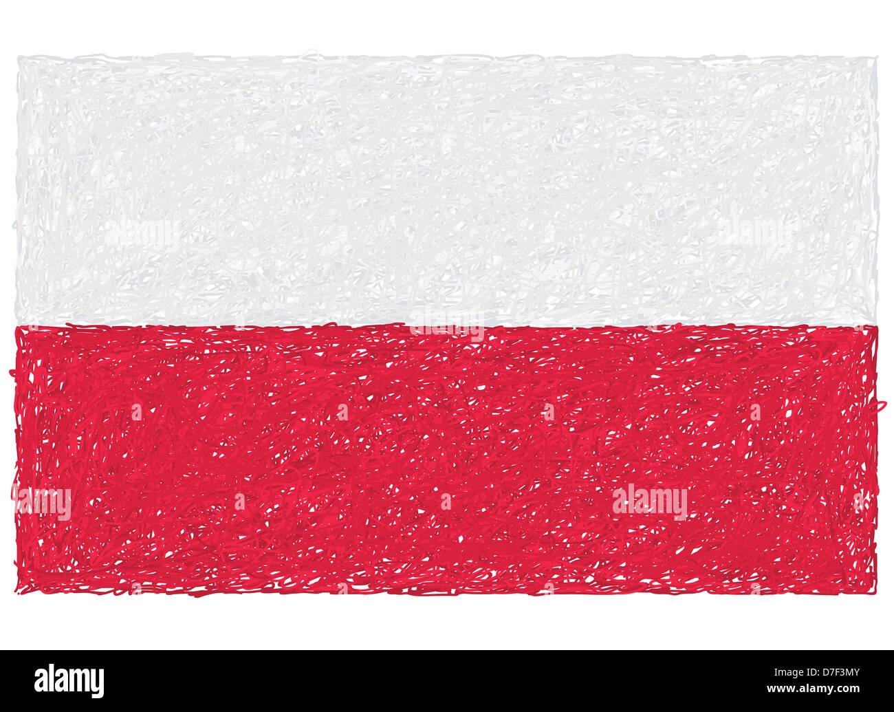 National flag poland hand drawn hi-res stock photography and images - Alamy