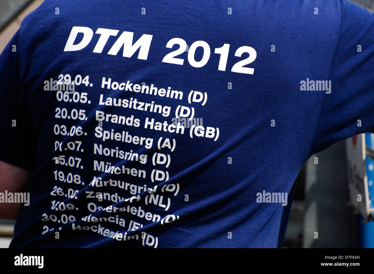 DTM calendar tee shirt Stock Photo - Alamy