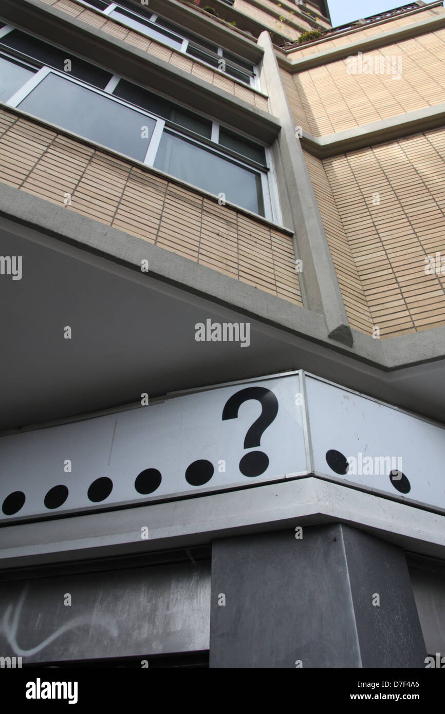 Question mark on shop hi-res stock photography and images - Alamy