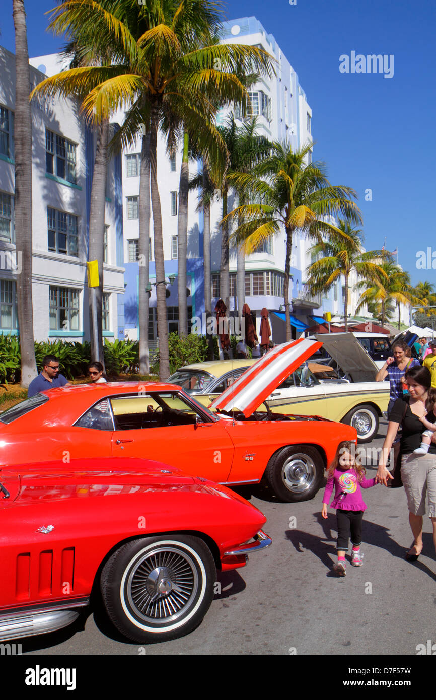 Miami Beach Florida,Ocean Drive,Art Deco Weekend,festival,event,antique ...