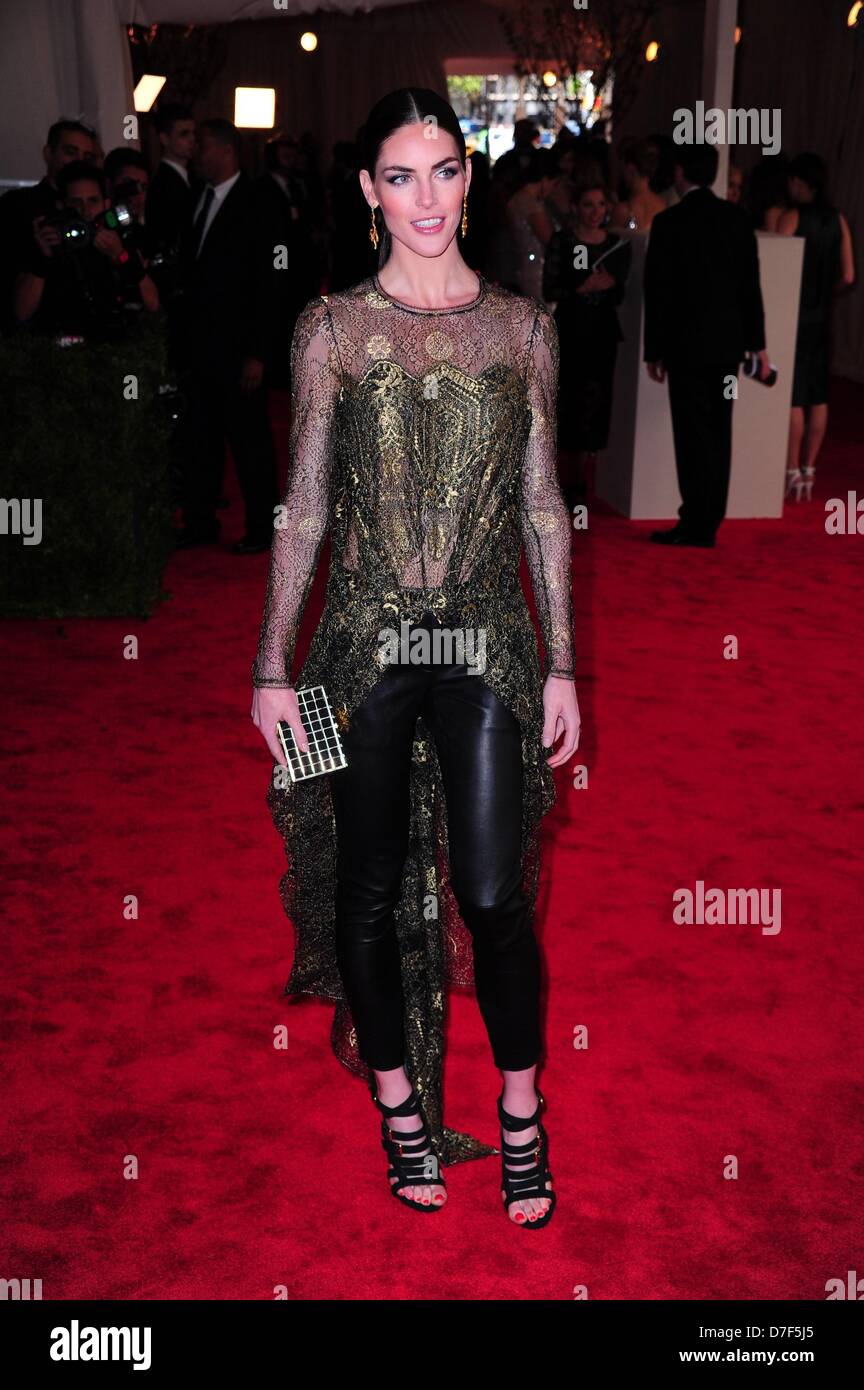 New York, USA. 6th May 2013. Hilary Rhoda (wearing Wes Gordon) at ...