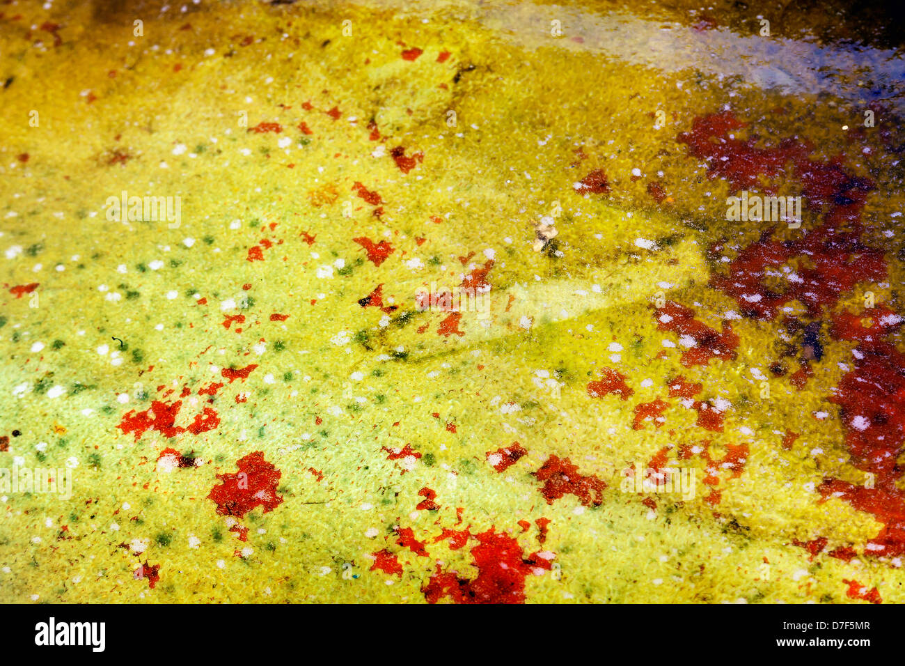 This celebration shape texture color is in fact close-up puddle water ...