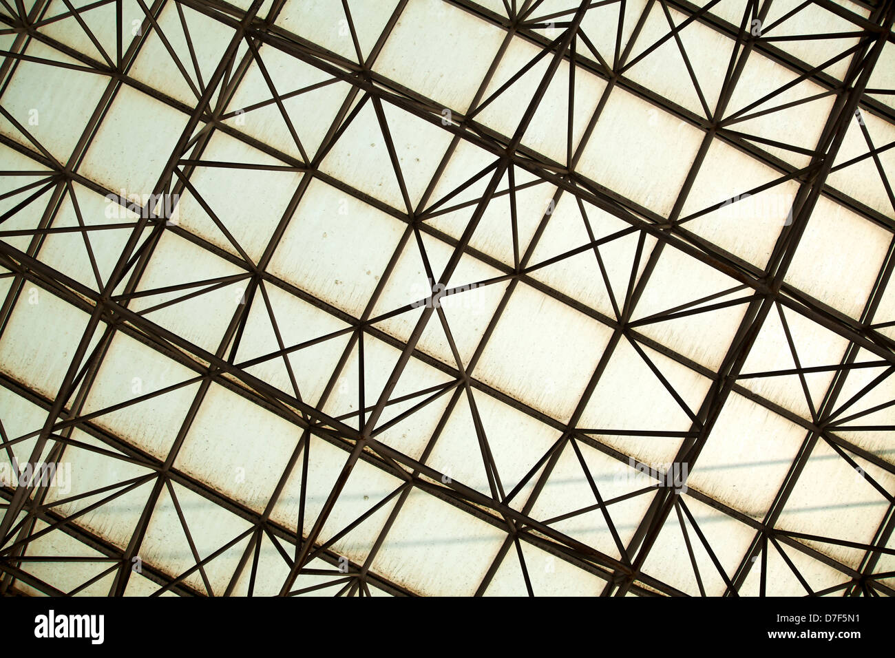 Architectural design detail - abstract geometric mesh pattern made of ...