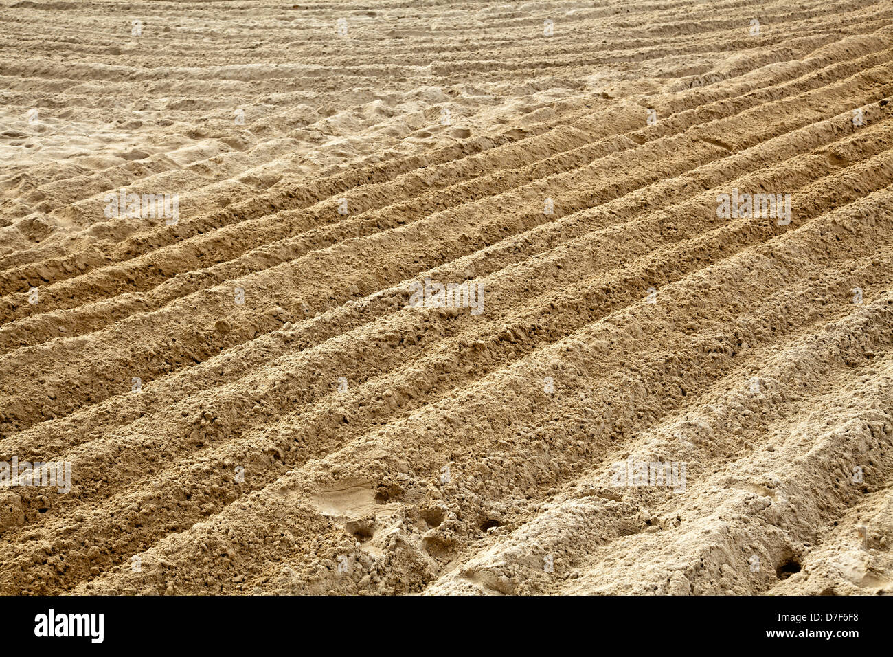 Ploughed sand at a beach Stock Photo - Alamy