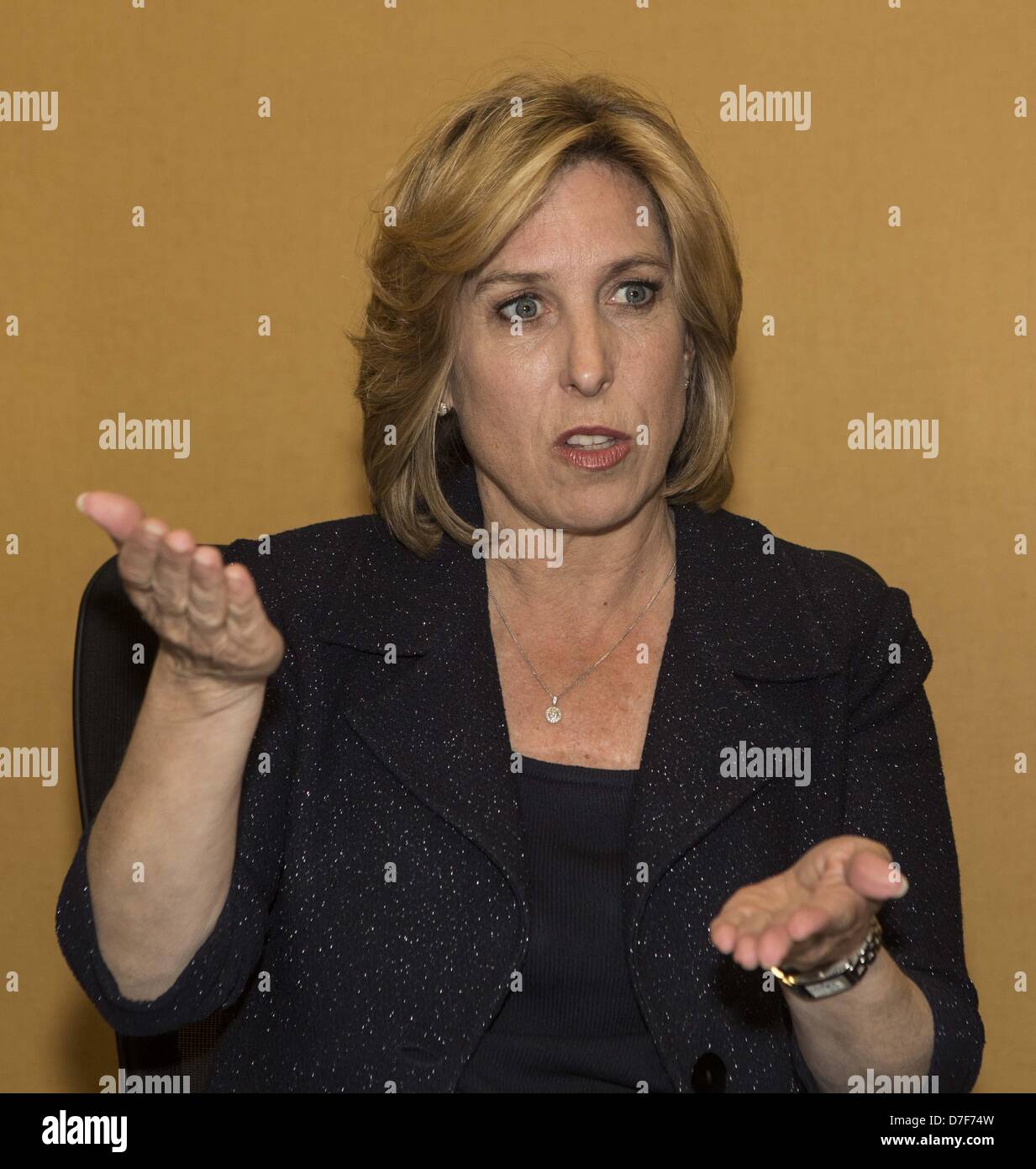 April 16, 2013 - Los Angeles, California, U.S - L.A. Mayoral candidate ...