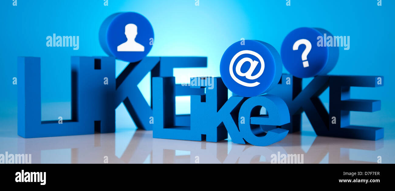 Like, Internet concept Stock Photo - Alamy