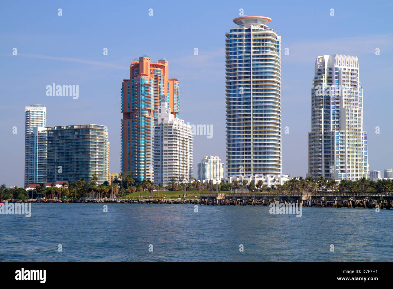 Miami Beach Florida,water,Government Cut,South Pointe Park,Point ...