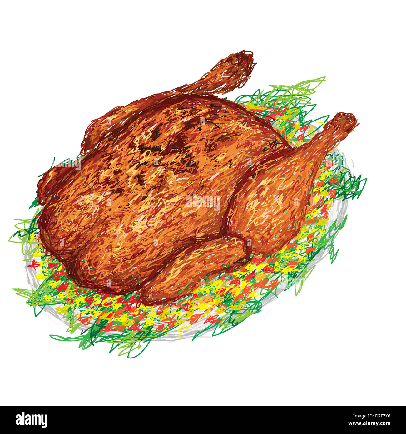 Roast Chicken Drawing