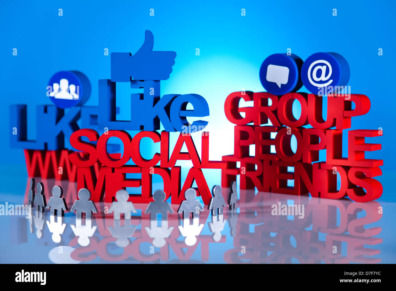 Internet concept with social media Stock Photo - Alamy