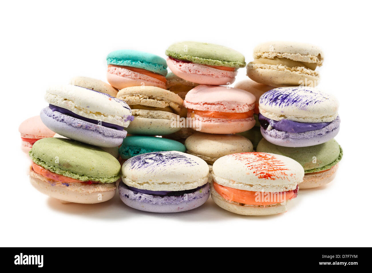 assorted colorful french macarons Stock Photo - Alamy