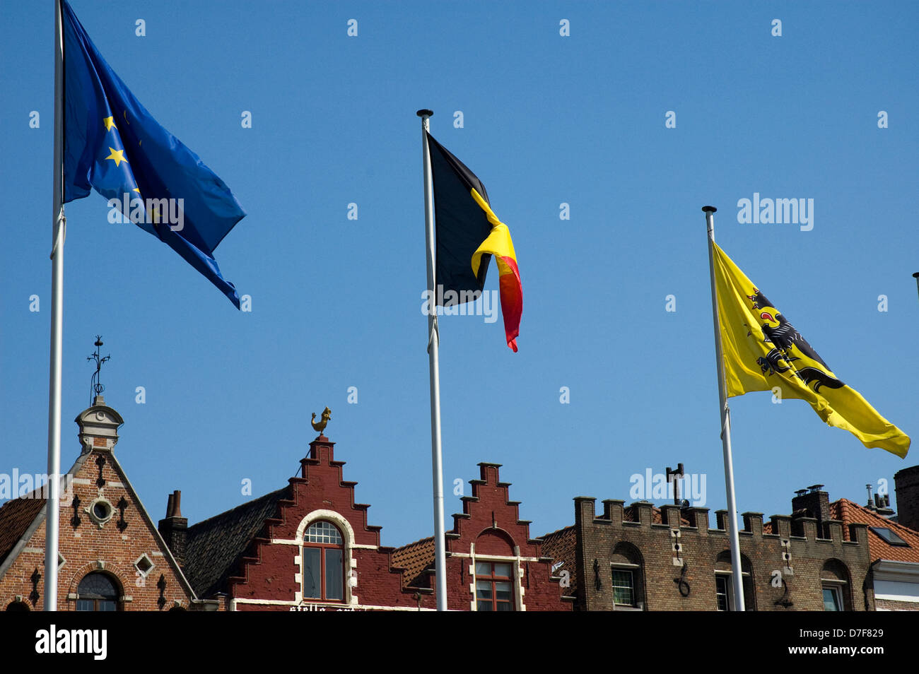 The famous rooftops of Bruges, Belgium Stock Photo - Alamy