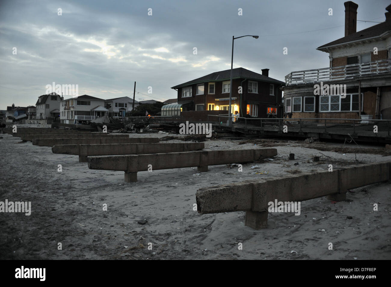 Rockaway beach boardwalk hi-res stock photography and images - Alamy