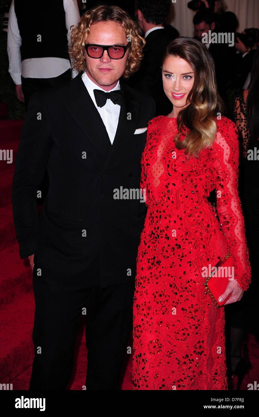 New York, USA. 6th May 2013. Amber Heard (wearing Pucci dress with ...