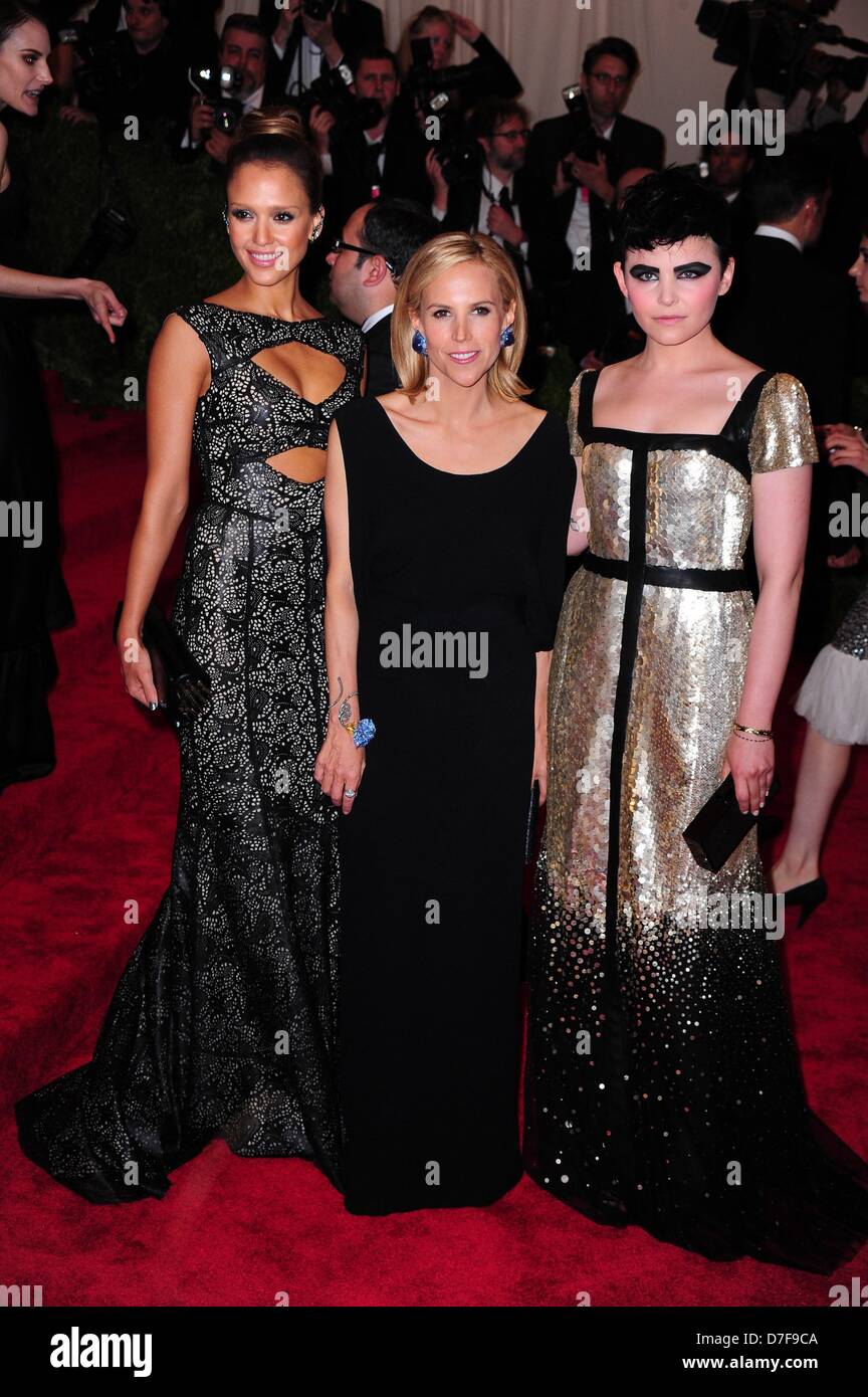 New York, USA. 6th May 2013. Jessica Alba, Tory Burch, Ginnifer Goodwin ...