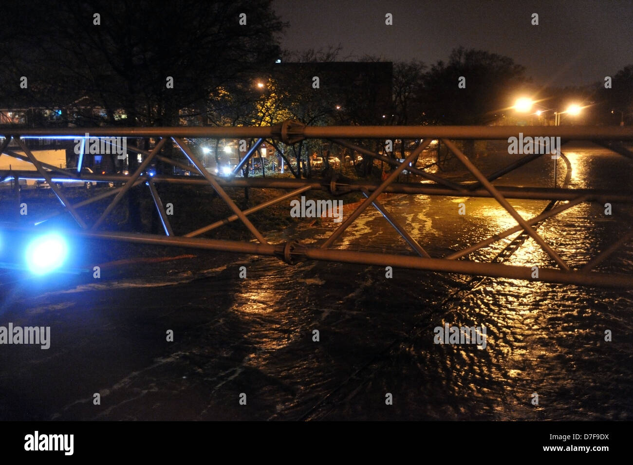 BROOKLYN, NY - OCTOBER 29: Flooded cars, caused by Hurricane Sandy in ...
