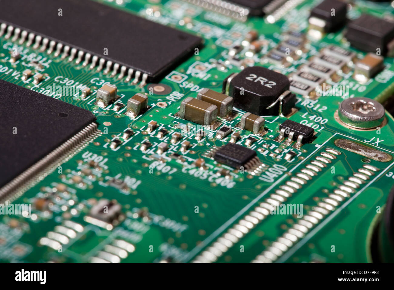The exterior electronics of a hard drive Stock Photo - Alamy