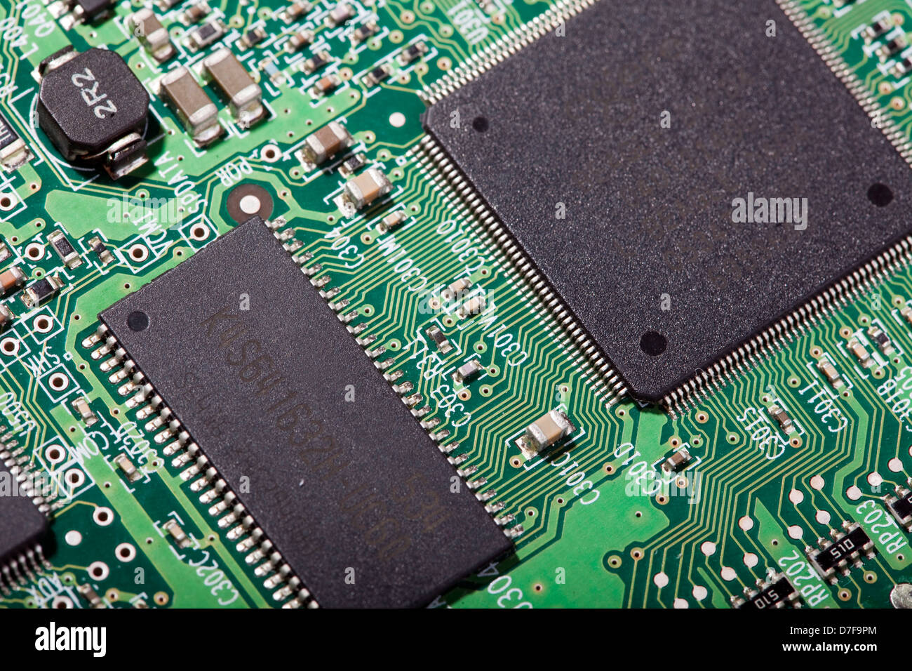 The exterior electronics of a hard drive Stock Photo - Alamy