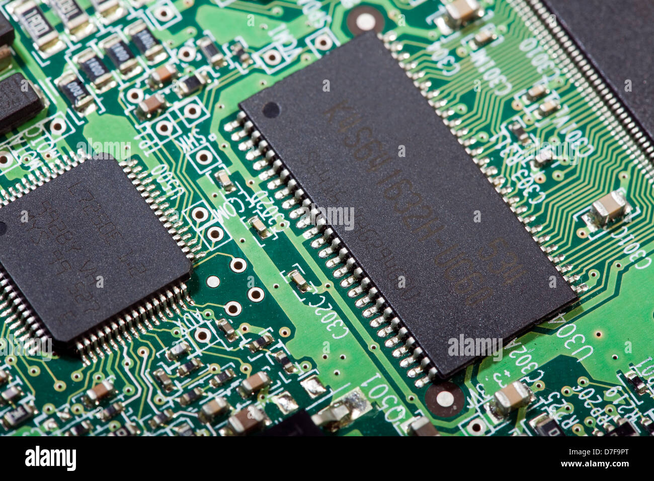 The exterior electronics of a hard drive Stock Photo - Alamy