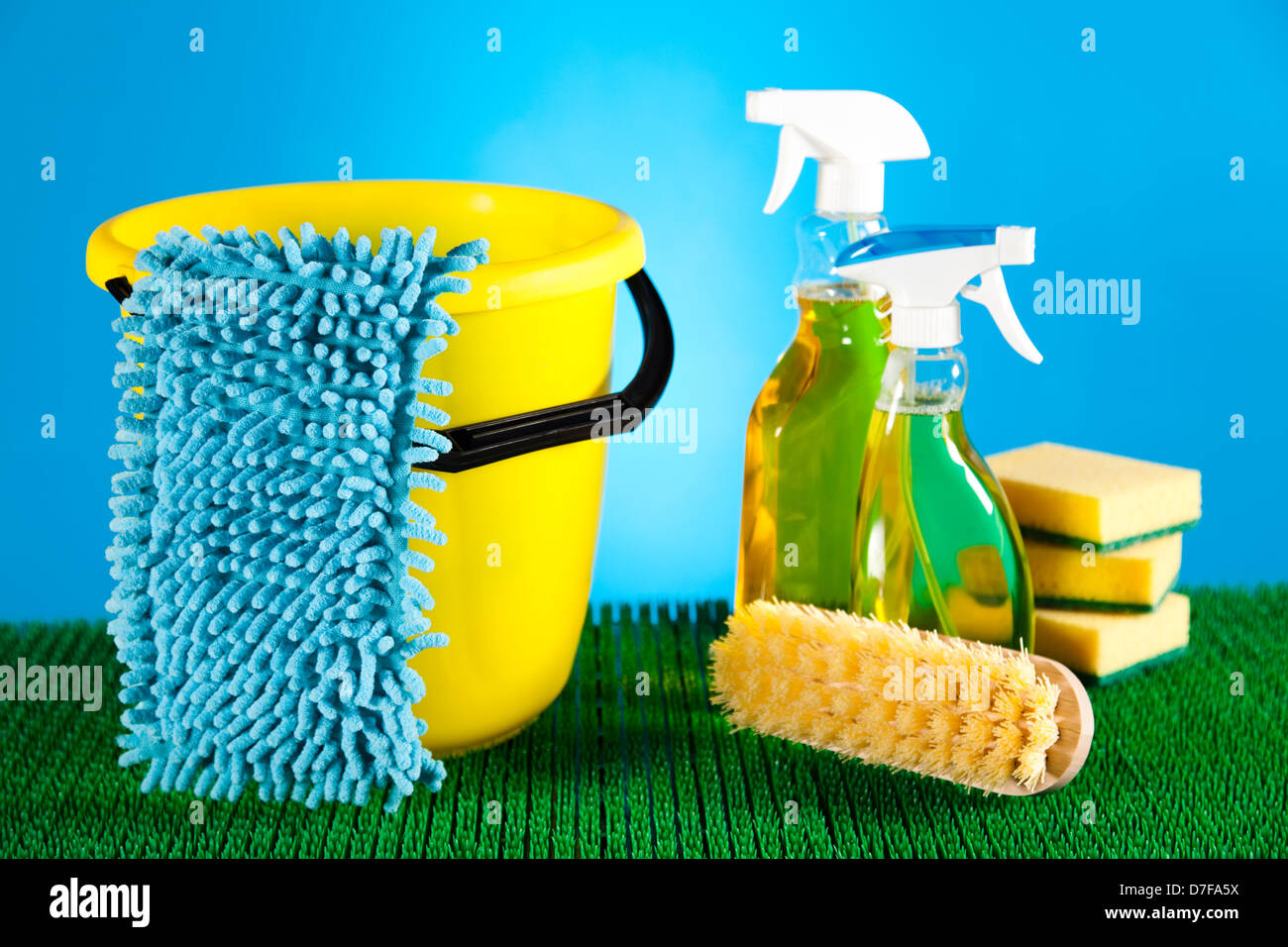 Cleaning concept in studio Stock Photo - Alamy