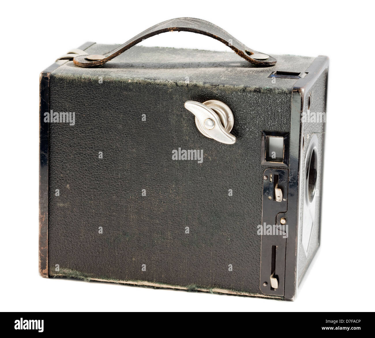 Vintage pinhole camera isolated on white background Stock Photo - Alamy