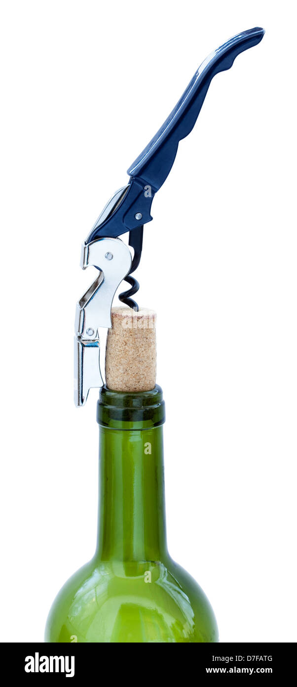 Close up pulling cork from bottle hi-res stock photography and images - Alamy