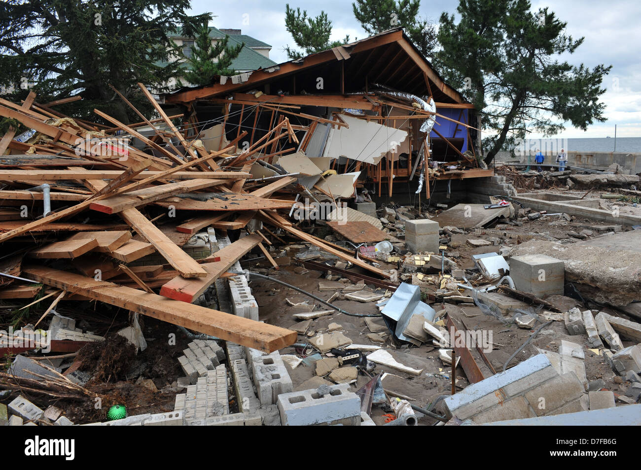 BROOKLYN, NY - NOVEMBER 01: Serious damage in the buildings at the ...