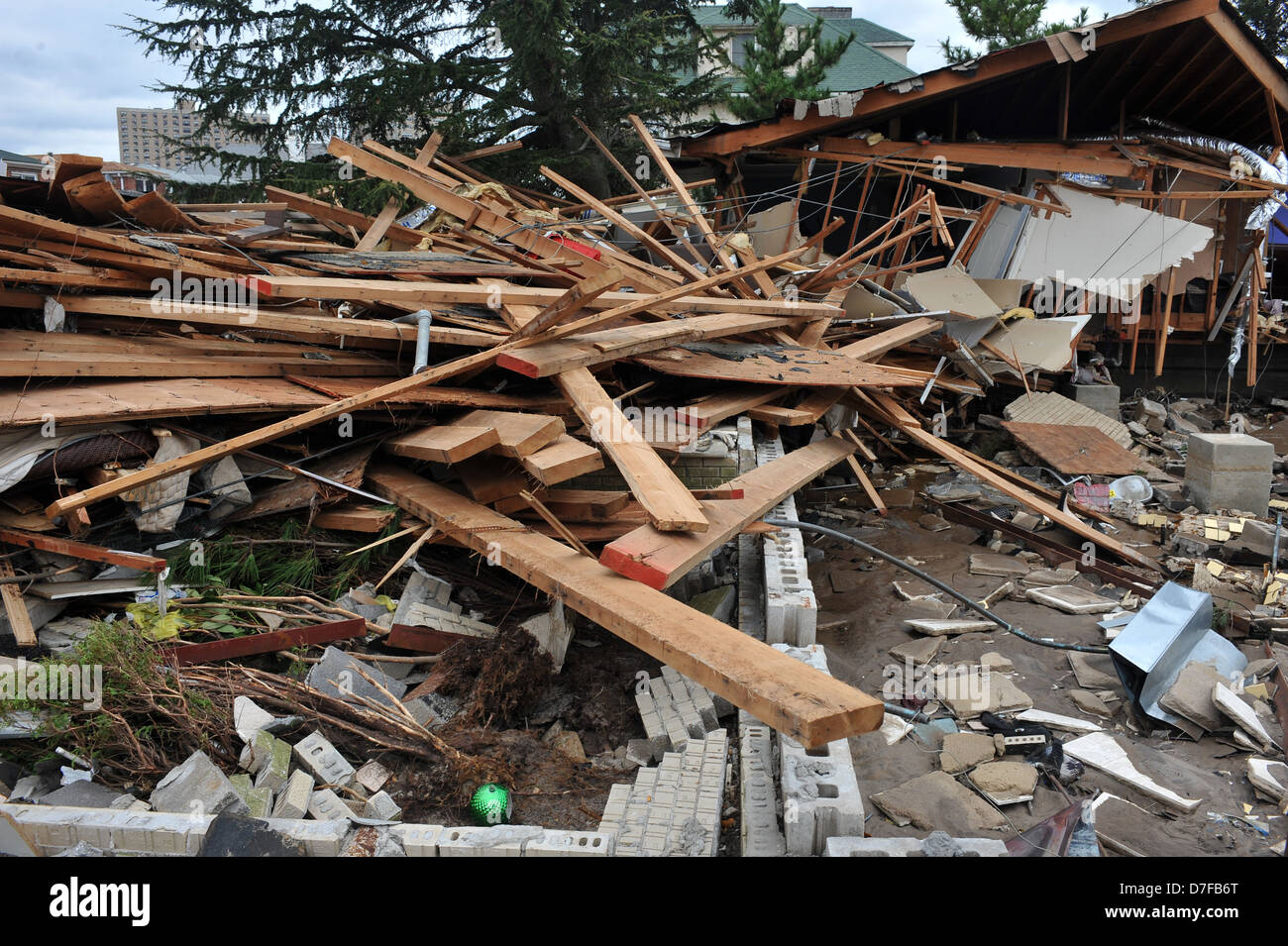 BROOKLYN, NY - NOVEMBER 01: Serious damage in the buildings at the ...