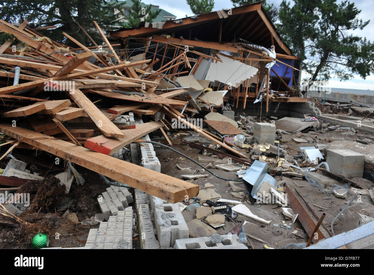 BROOKLYN, NY - NOVEMBER 01: Serious damage in the buildings at the ...