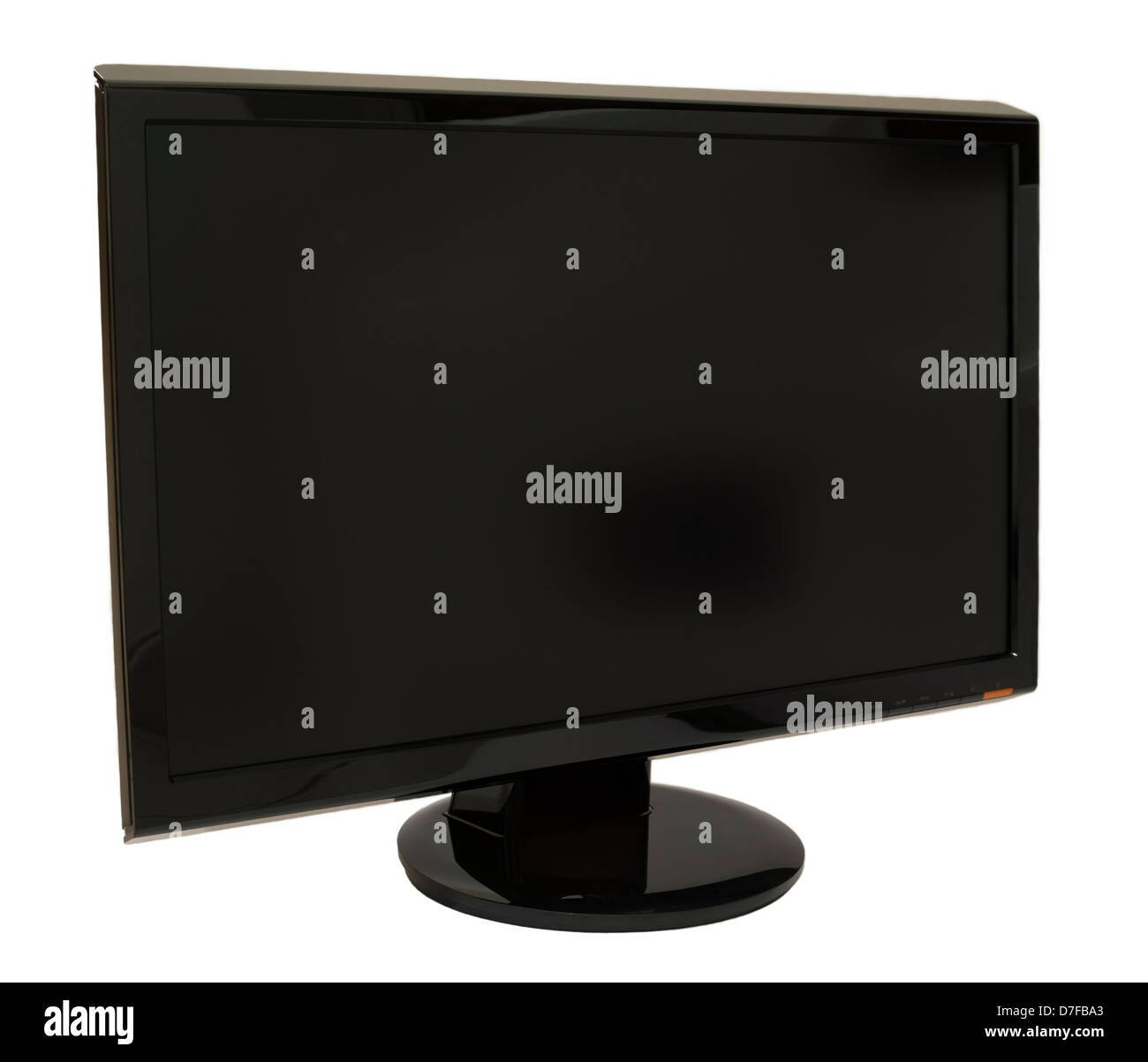 Black 20'' LCD screen isolated on white background Stock Photo - Alamy
