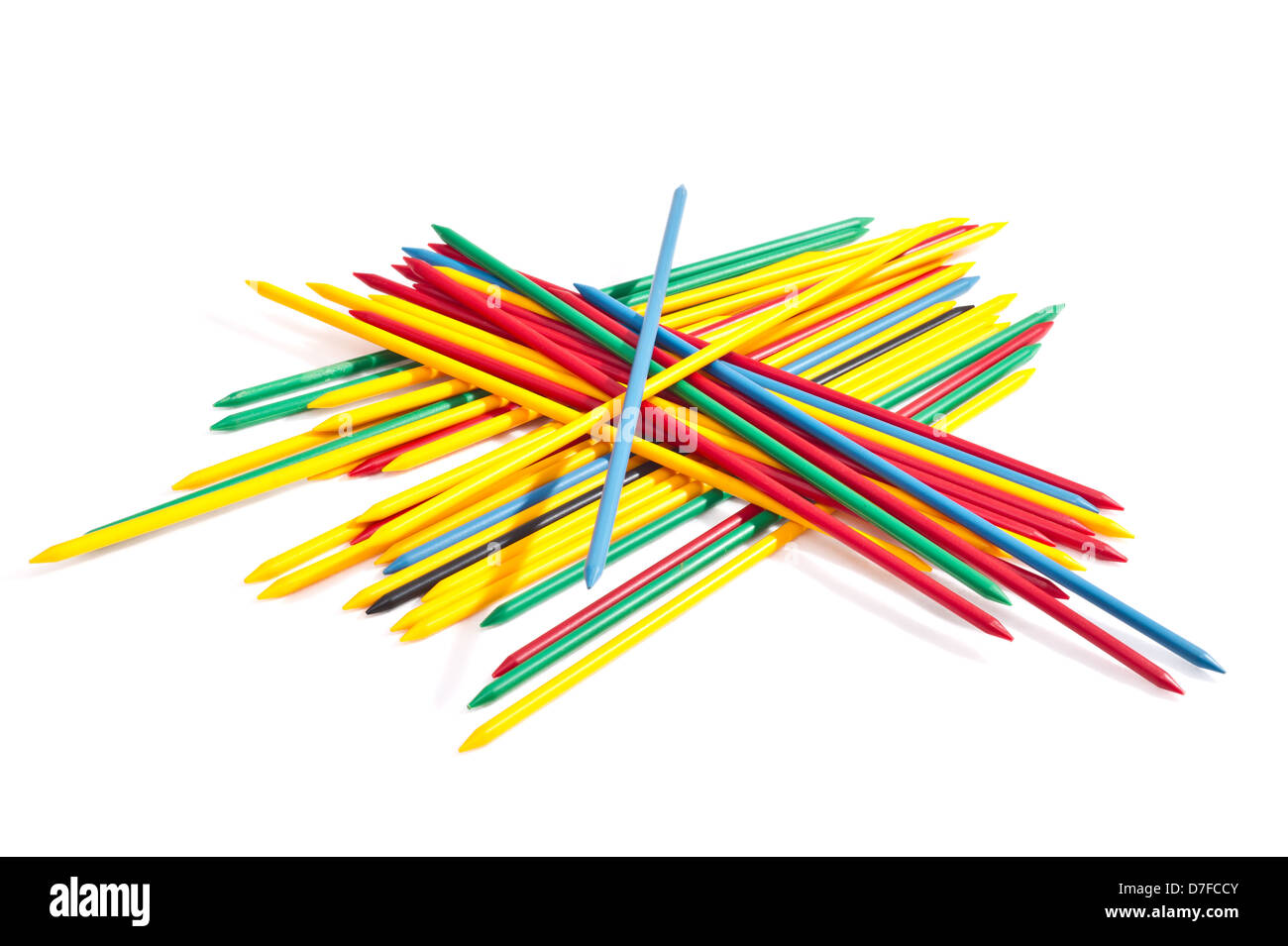Mikado sticks over white background Stock Photo - Alamy