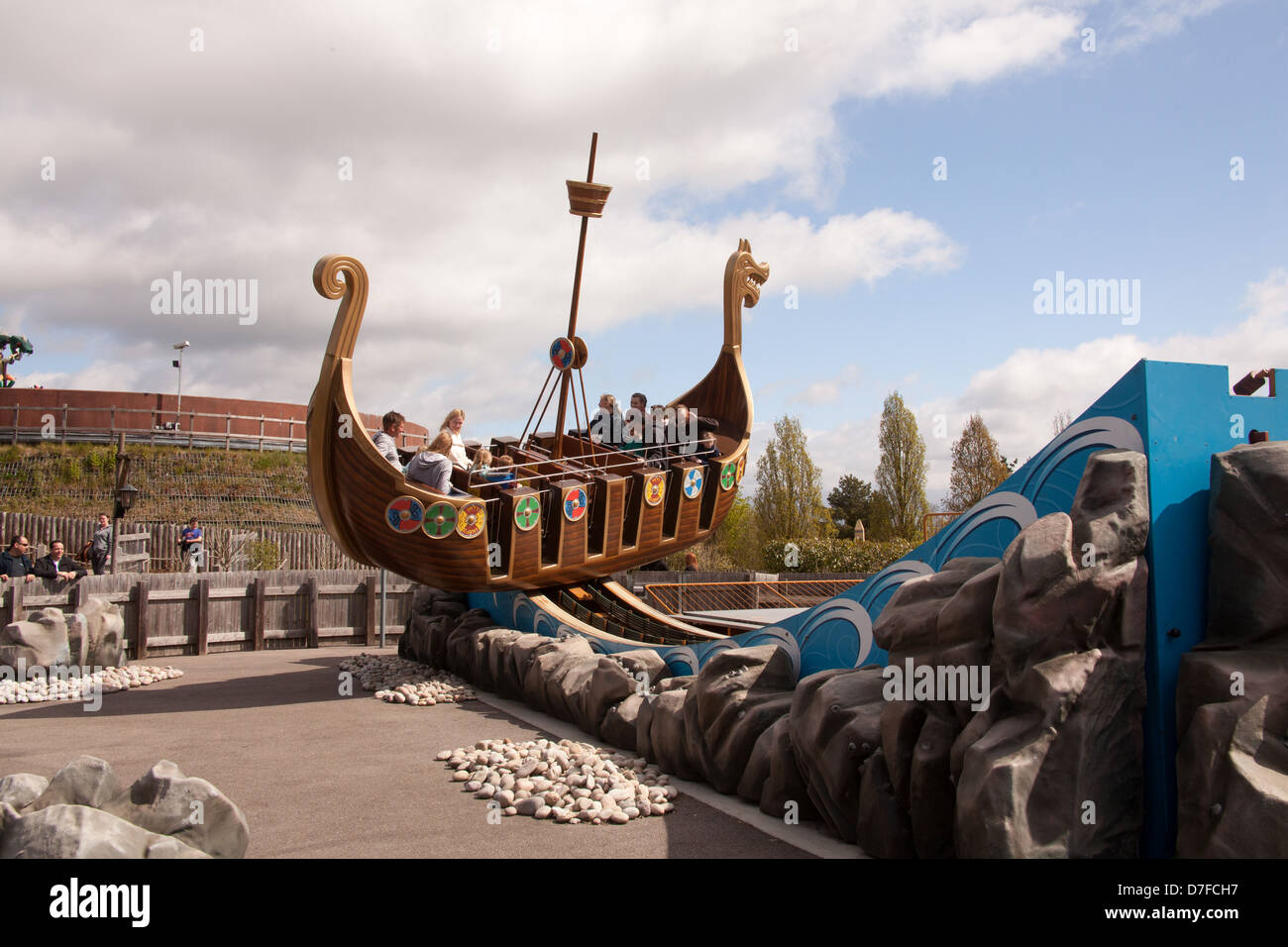 Longboat Invader ride at Legoland Windsor, London, England, United ...