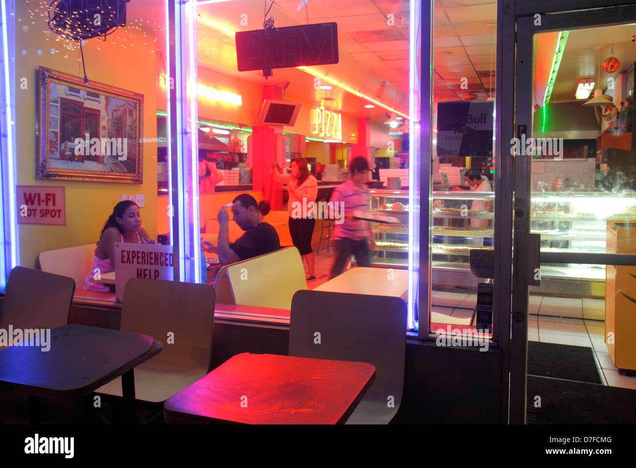 Miami Beach Florida,Alton Road,pizza parlor,restaurant restaurants food ...